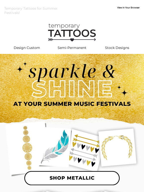 Temporary Tattoos: Bling Out Your Festival Look with Tattoos! | Milled