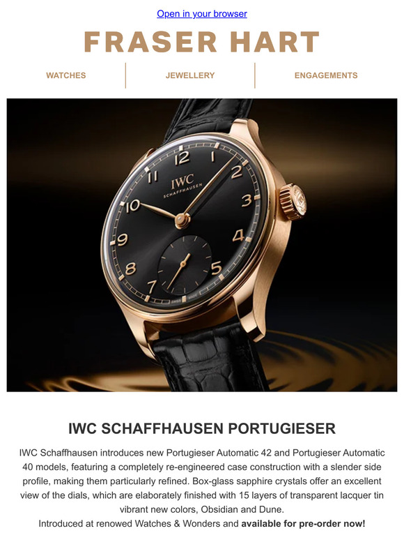 Fraser Hart: Trending Now: IWC Schaffhausen Portugieser | Milled