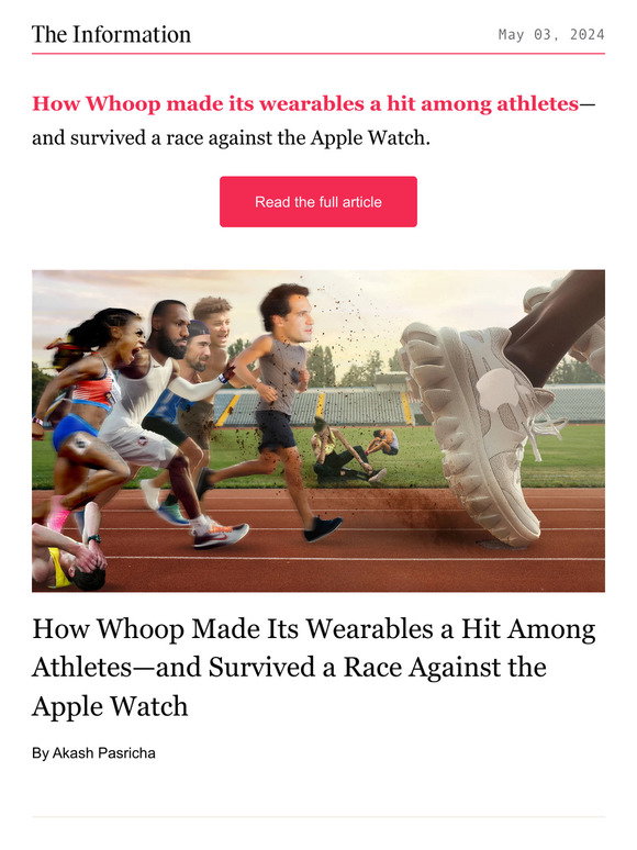 The Information: The Big Read: How Whoop Made Its Wearables a Hit Among ...