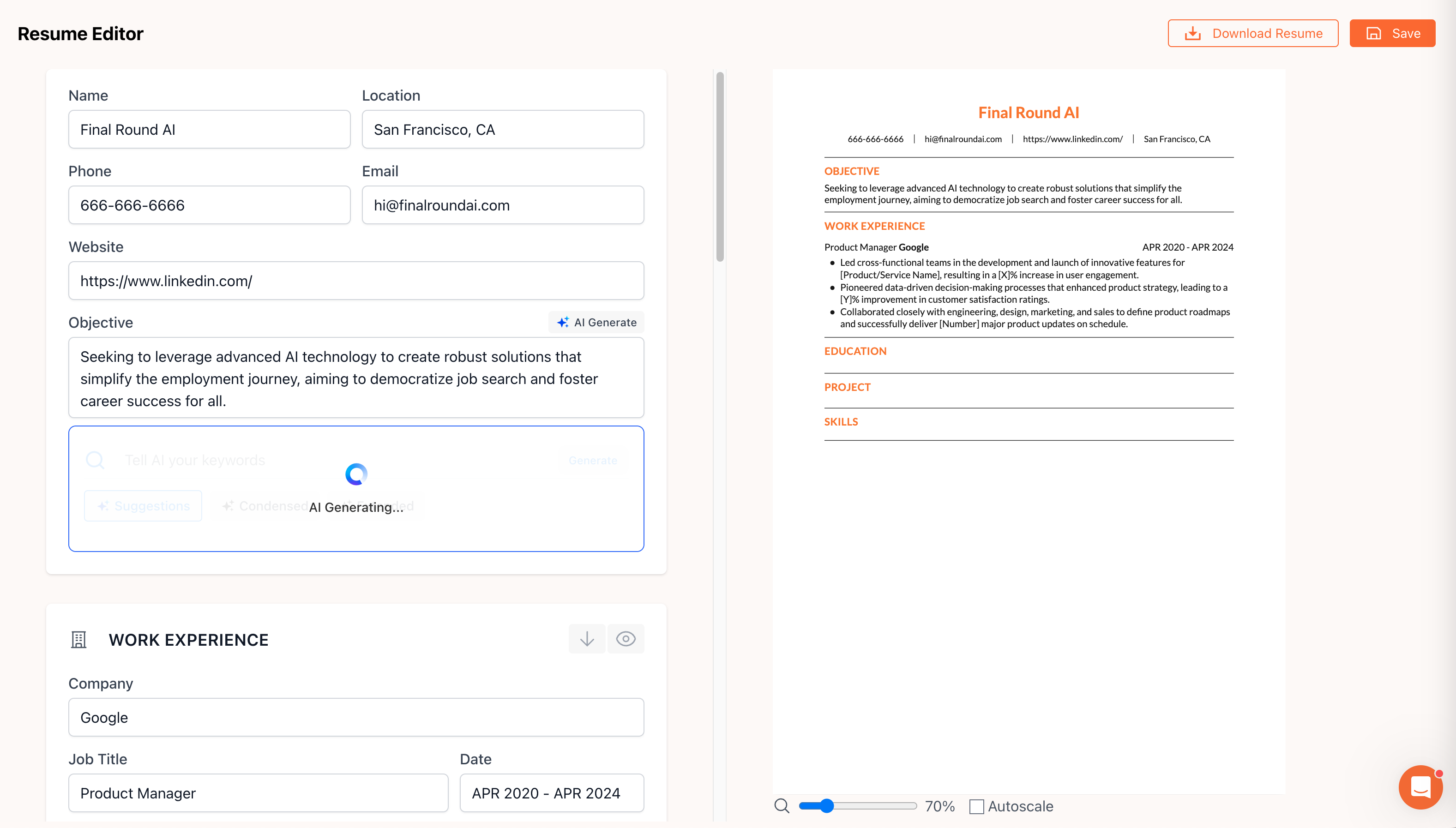 Final Round AI: Get more interviews with the most powerful AI Resume ...
