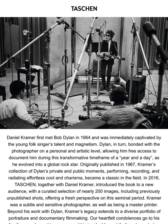 TASCHEN: Daniel Kramer (1932–2024) | Milled