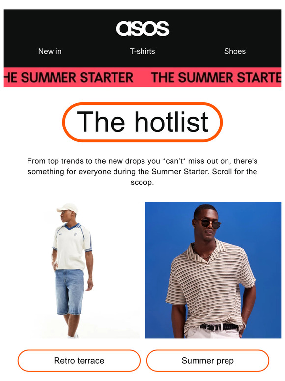 ASOS: The hotlist: Summer Starter edition | Milled