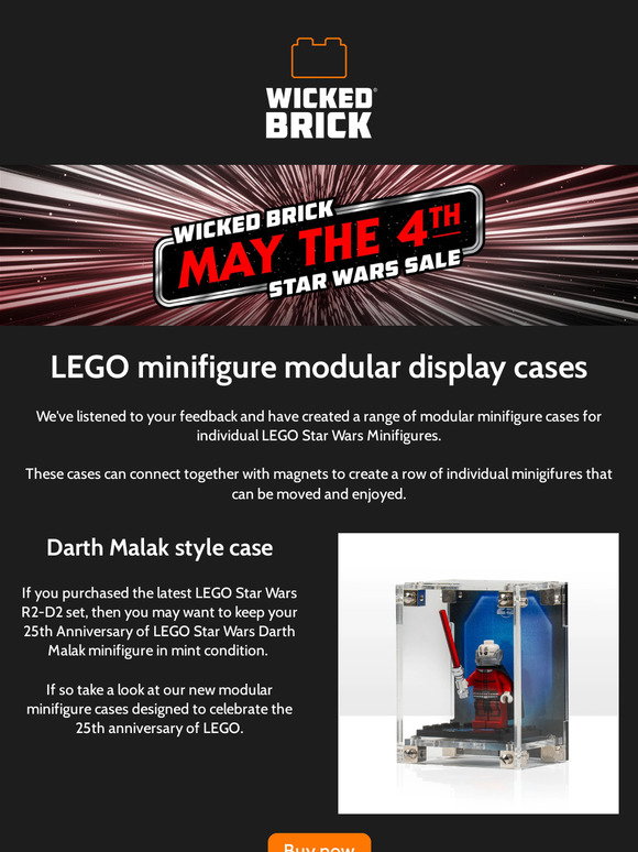 Wicked Brick: NEW Modular display cases for LEGO minifigures | Milled
