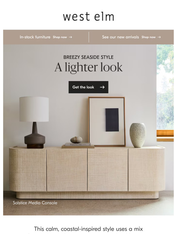 West Elm: Just in: Our new take on coastal inspiration | Milled