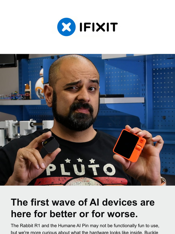 iFixit: Double teardown: Rabbit R1 & Humane AI Pin | Milled