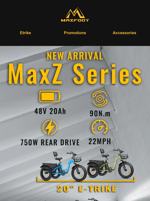 MaxFoot: Meet the MaxZ Series E-trikes💥 | Milled