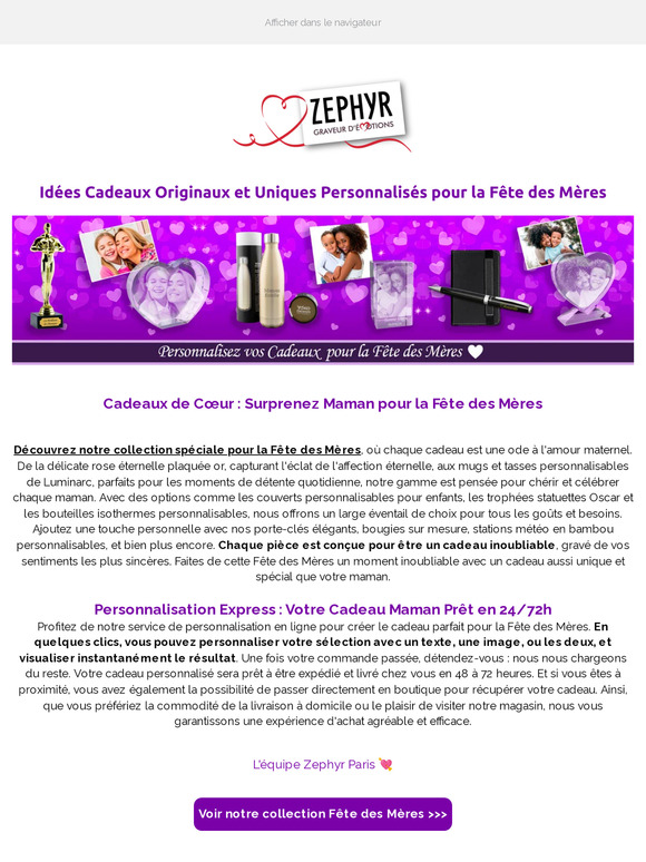 Zephyr Paris: Fête des Mères : Idées Cadeaux Originaux et Uniques ...
