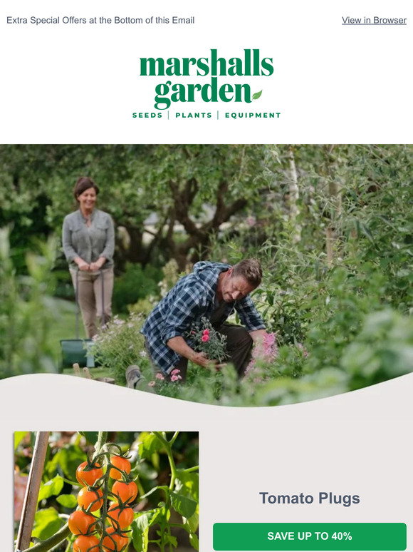 Marshalls Seeds: Save up to 40% with our May Day Offers | Milled