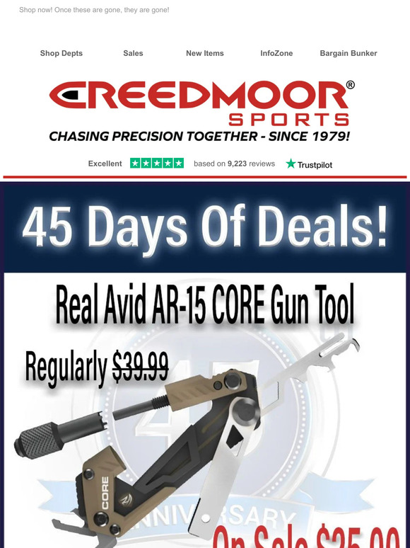 Creedmoor Sports: Save over 35% On Real Avid AR-15 CORE Gun Tool! | Milled