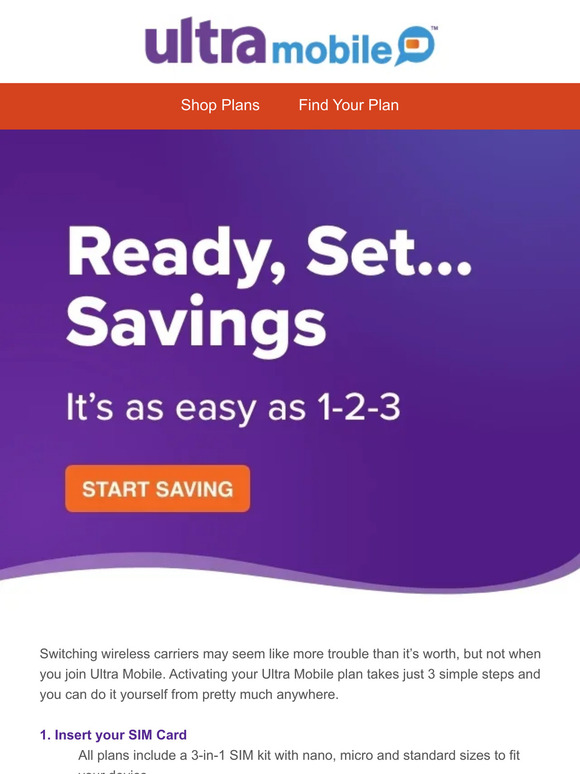 Ultra Mobile: Start saving today with 3 simple steps | Milled