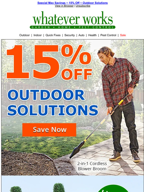 Whatever Works: Just For YOU ~ Save 15% ~ Outdoor Fixes for Your Home ...