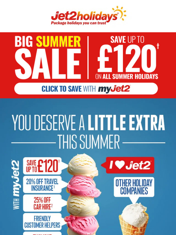 Jet2holidays: You deserve a little extra this summer | Milled
