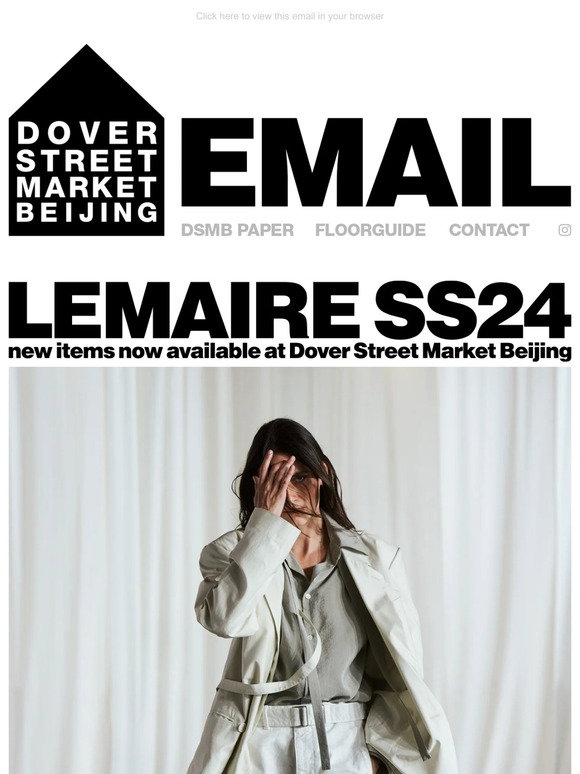 Dover Street Market: Lemaire SS24 new items now available at Dover ...