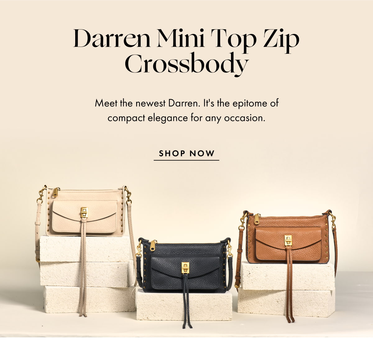 Rebecca Minkoff: Spotlight on: The Darren Mini Top Zip Crossbody | Milled