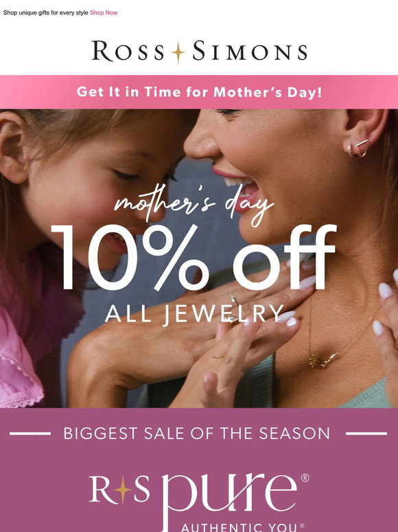 Ross-Simons: Treat Mom (or yourself) with 10% off all RS Pure jewelry ...