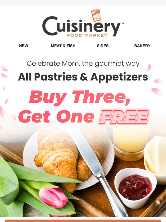 Cuisinery: ALL Pastries & Apps: Buy 3, Get 1 FREE | Milled