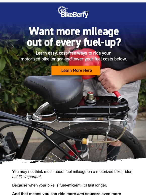 BikeBerry: Why your motorized bike *needs* to be fuel efficient | Milled