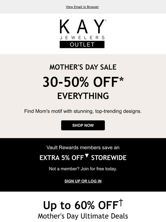 Kay Jewelers: Treat Mom with 30-50% OFF EVERYTHING 💟 | Milled