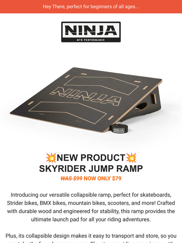 Ninja Mountain Bike: Meet Our Newest Thrill: The SkyRider Jump Ramp is ...