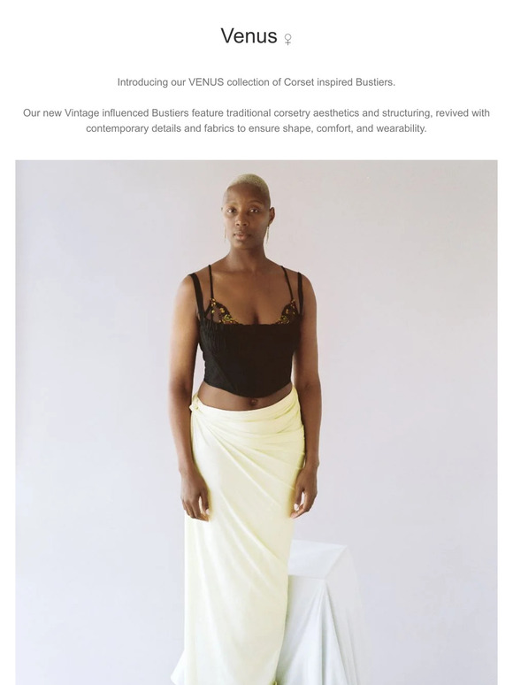Lonely: Introducing VENUS ♀︎ Bustiers made with Love | Milled