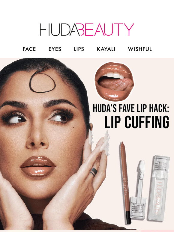 Huda Beauty: Get to know Lip Cuffing - Huda’s most viral hack! 👄 | Milled