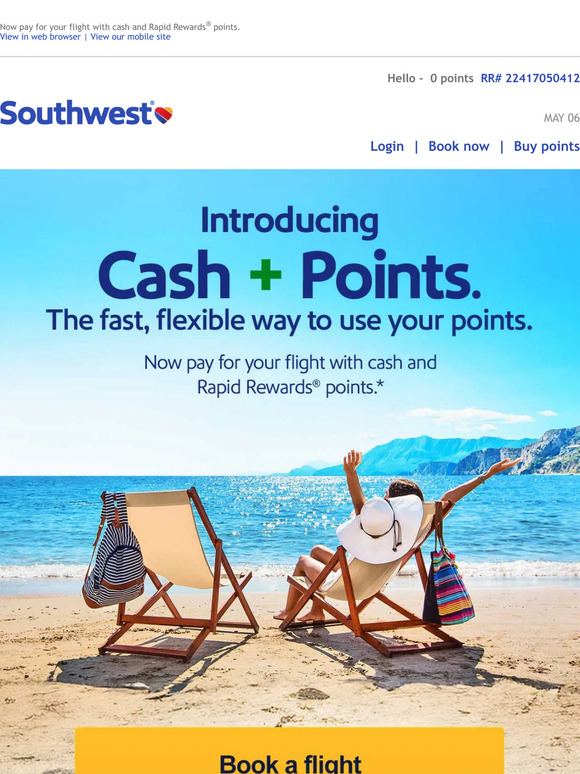 Southwest: Introducing Cash + Points, the fast, flexible way to use ...