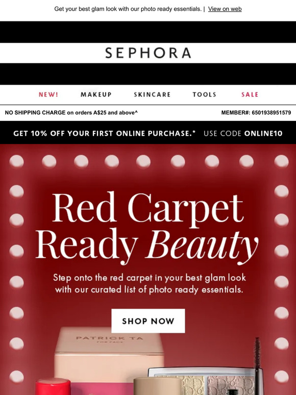 Sephora: Red Carpet Ready Beauty 💃 | Milled