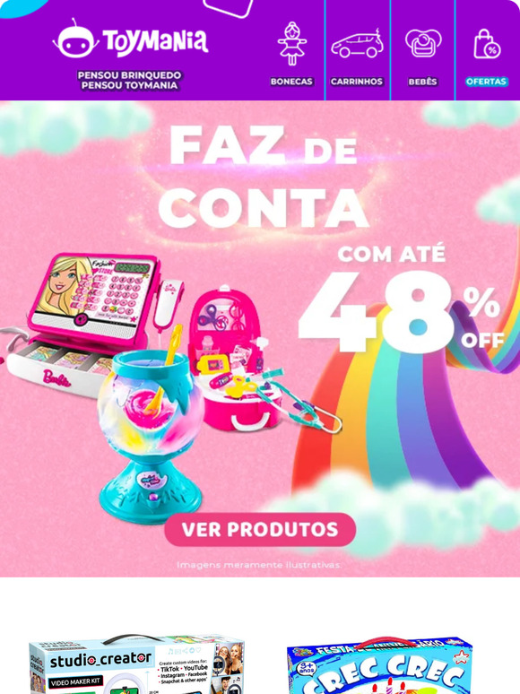 Toymania: Brincar de Faz de Conta ﻿﻿﻿🪛﻿﻿﻿🩺﻿﻿﻿📹 | Milled