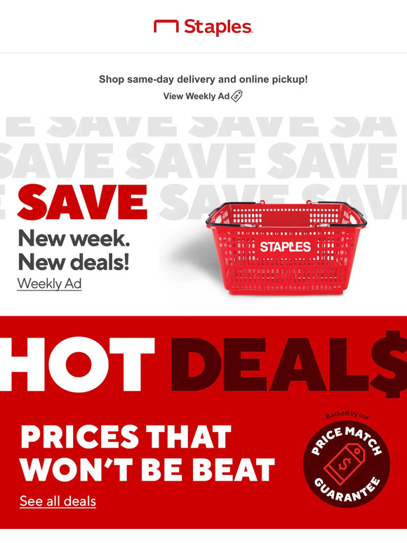 Staples: 🚨 Don’t miss these HOT DEALS >>> | Milled