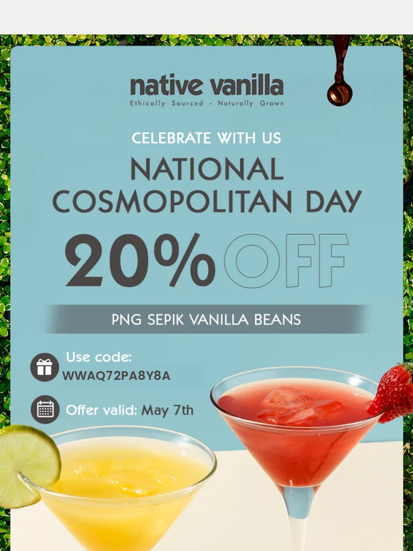 Native Vanilla: Cheers to National Cosmopolitan Day! 🍸 | Milled