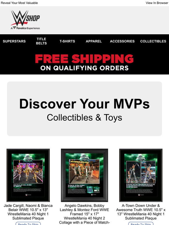 WWE: Introducing Your Most Valuable… | Milled