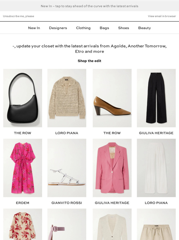 Net-A-Porter: Discover our expert roundup of just-landed looks | Milled