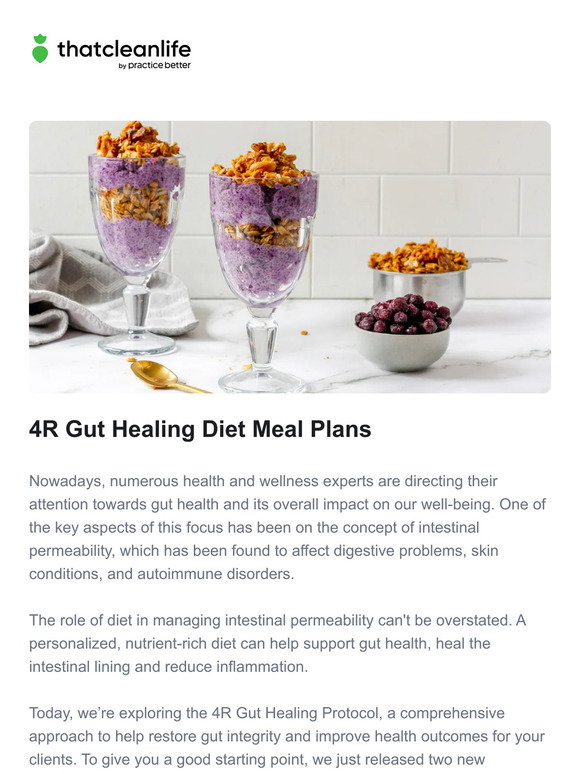 That Clean Life: Introducing our 4R Gut Healing Diet Templates | Milled