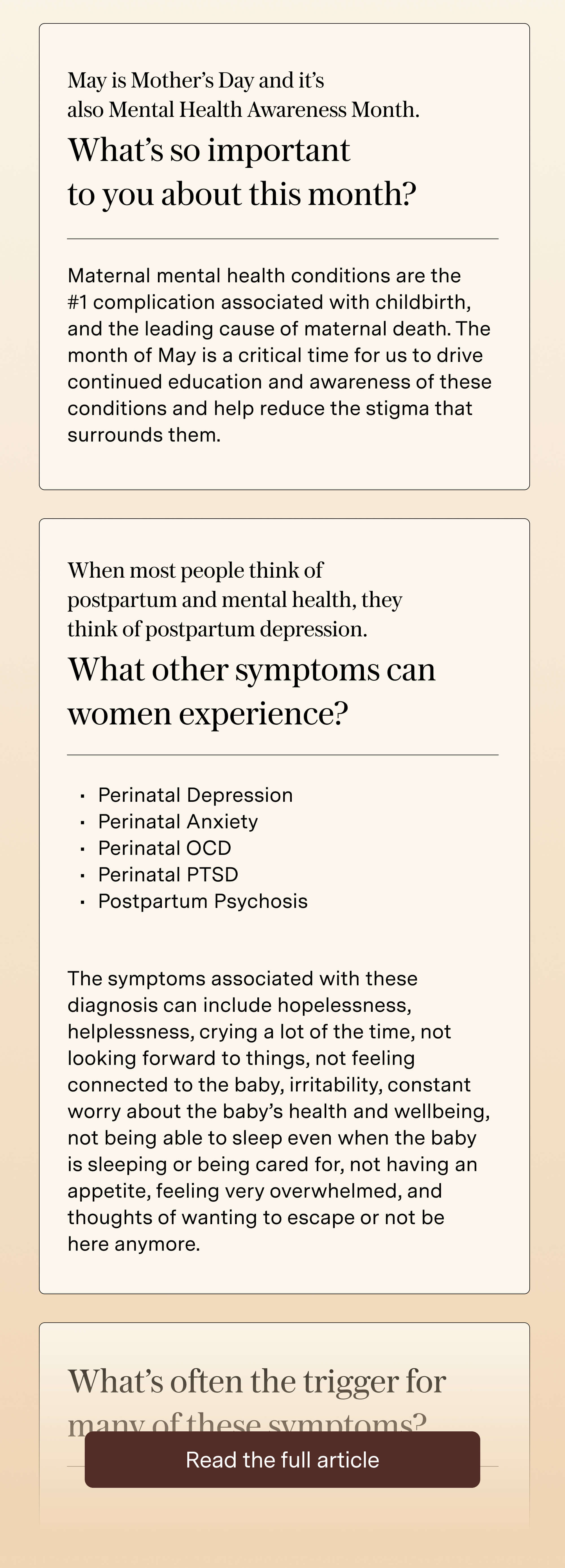 Loftie, Inc.: Maternal Mental Health and Sleep | Milled