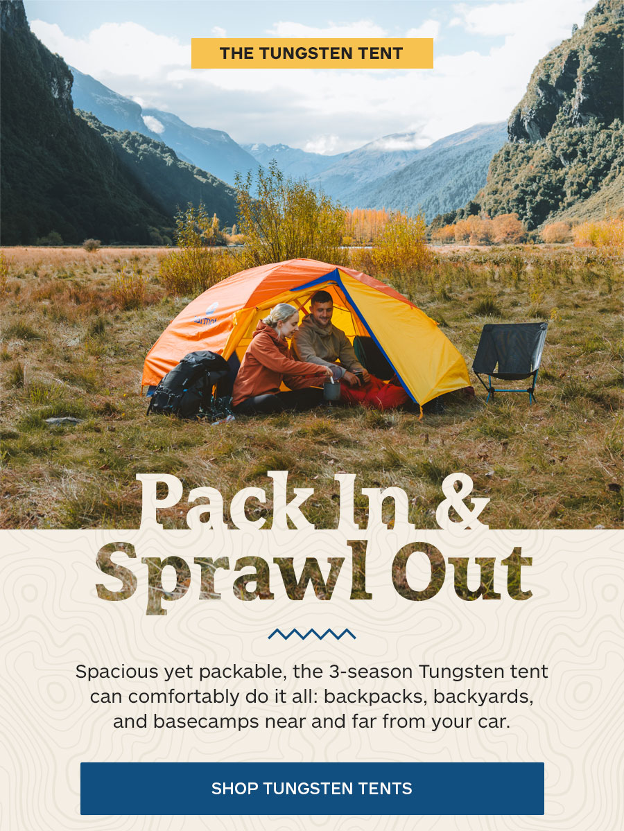 Marmot: The Tungsten Tent: Pack In & Sprawl Out | Milled