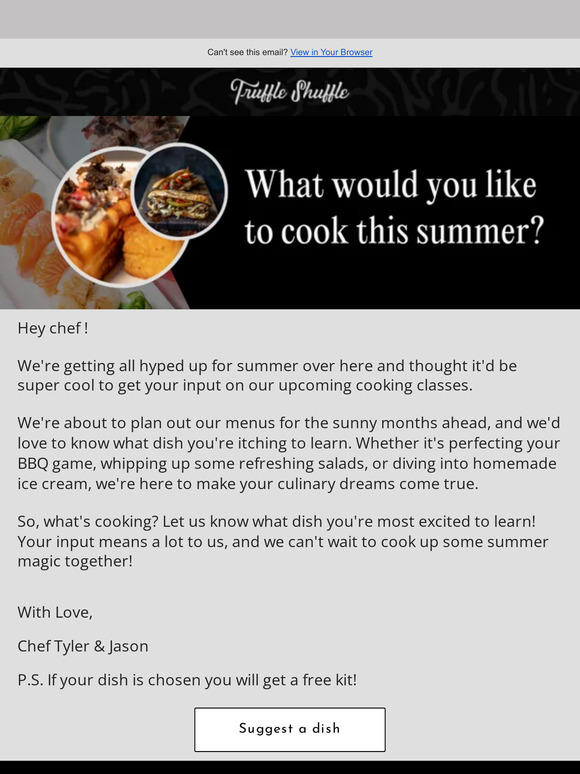 Truffle Shuffle: What dish do you want to learn this summer? | Milled