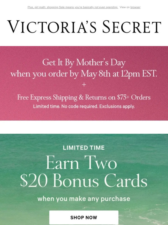 Victoria's Secret Email Newsletters: Shop Sales, Discounts, and Coupon ...