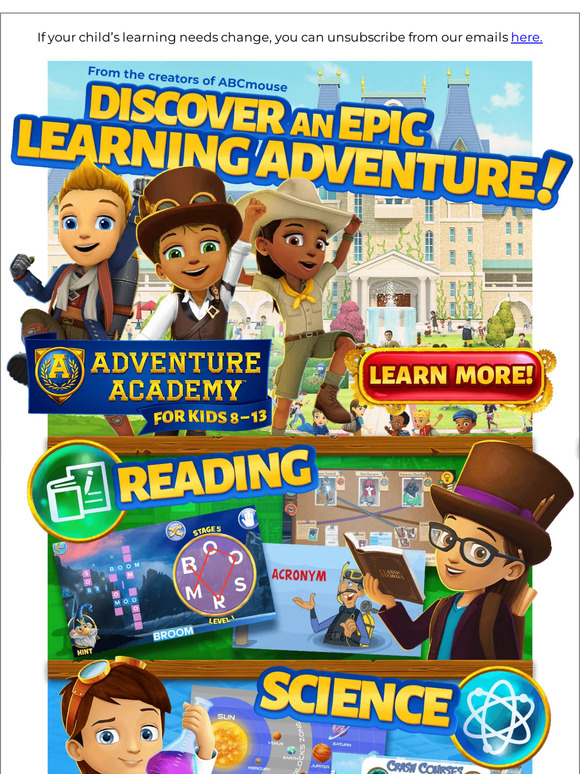 Adventure Academy: The Adventure of a Lifetime Awaits! | Milled