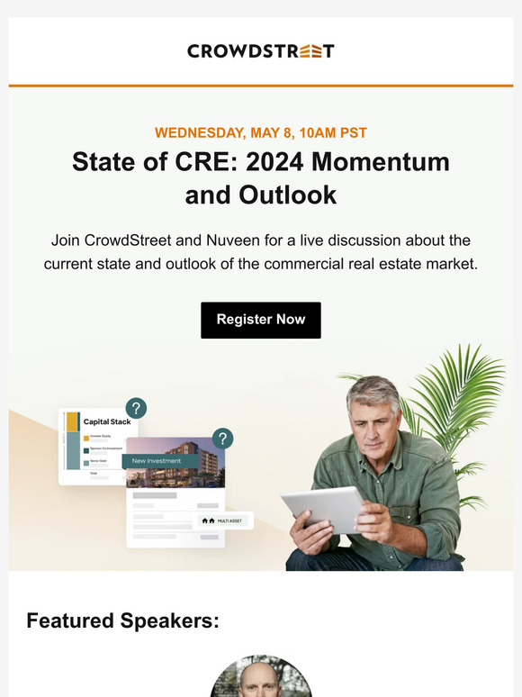 CrowdStreet: Webinar Reminder | State of CRE: 2024 Momentum and Outlook ...