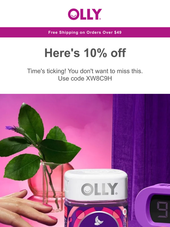 OLLY: A discount code, just for you. | Milled