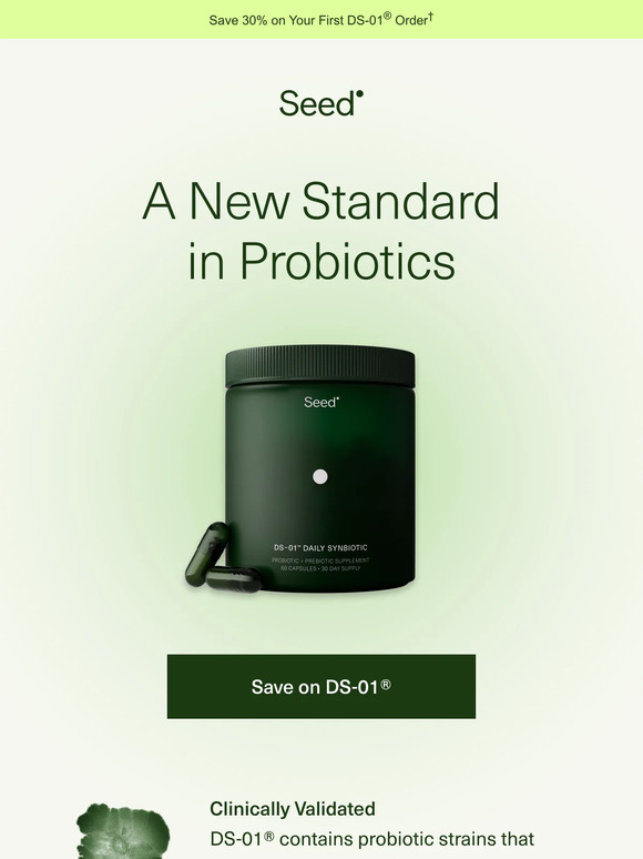 Seed: Raise your probiotic standards. | Milled