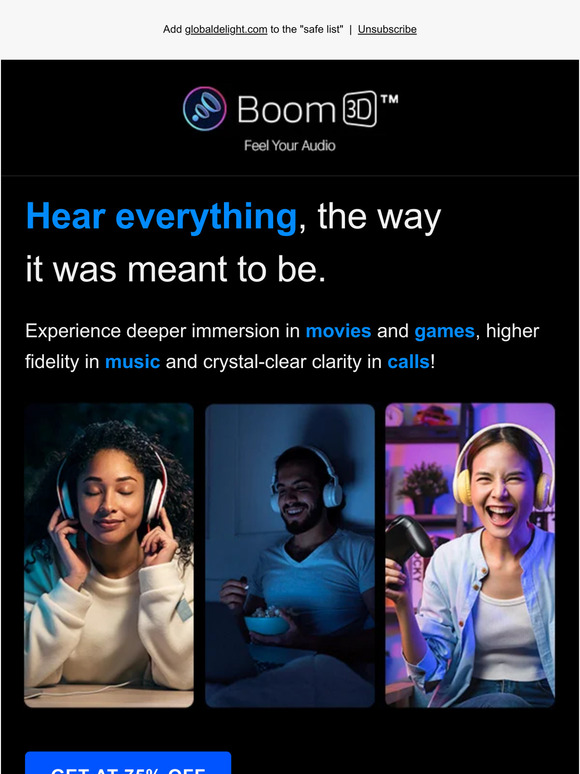 Global Delight: Immersive sound, with ANY headphones. | Save 75% on ...