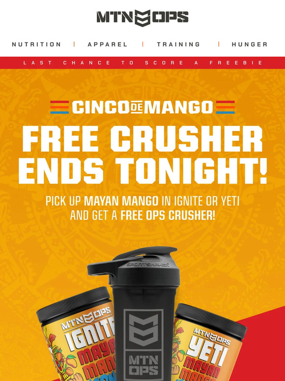 MTN OPS: FREE SHAKER - Ends At Midnight 🥭 | Milled