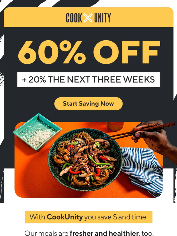 Cook Unity: Taste the Difference: 60% OFF Chef-Crafted Meals Just for ...