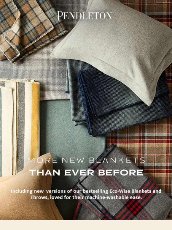 Pendleton: New Eco-Wise Blankets & Throws | Milled