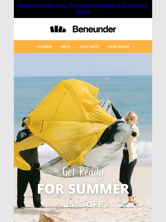 Beneunder: Ready for your sun safe adventures? | Milled