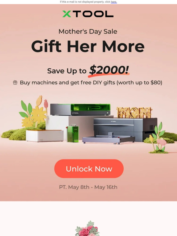 xTool: Craft Your Way to Mom's Heart with xTool 💐🧡 | Milled