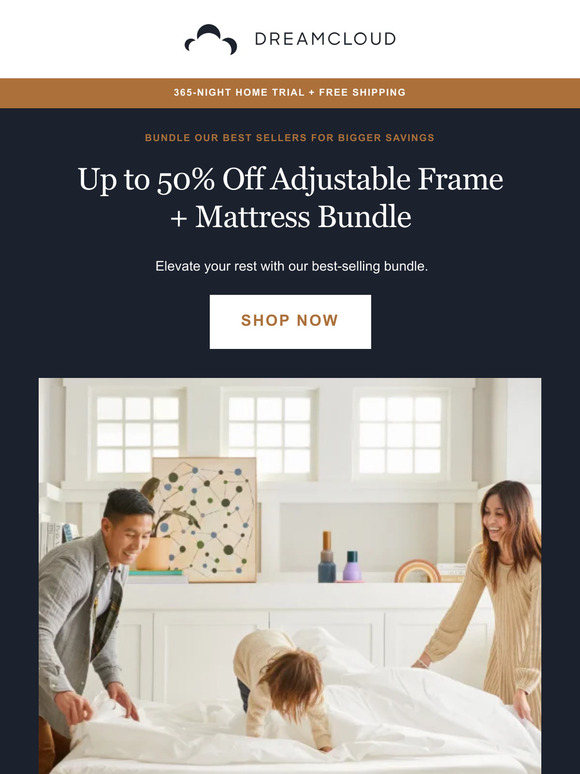 DreamCloud: The Spring Sale You've Been Waiting For! Adjustable Bed ...