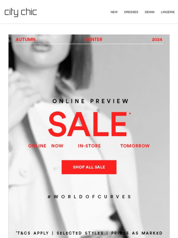City Chic: Online Preview | Autumn Winter Sale* Starts Online Now - In ...