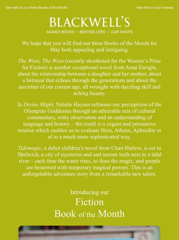 Blackwell's: 📚 Introducing Blackwell's Books of the Month | Milled